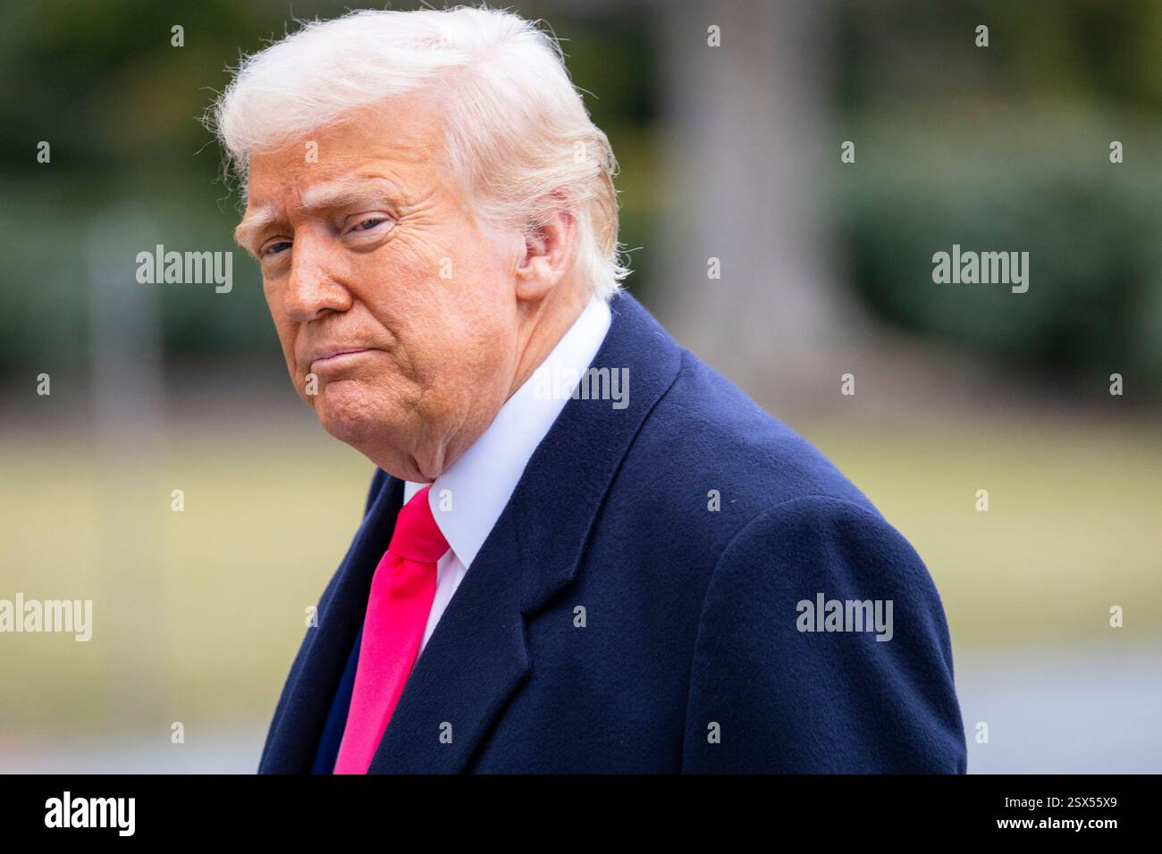 WASHINGTON – February 22, 2025: President Donald Trump arrives at the ...