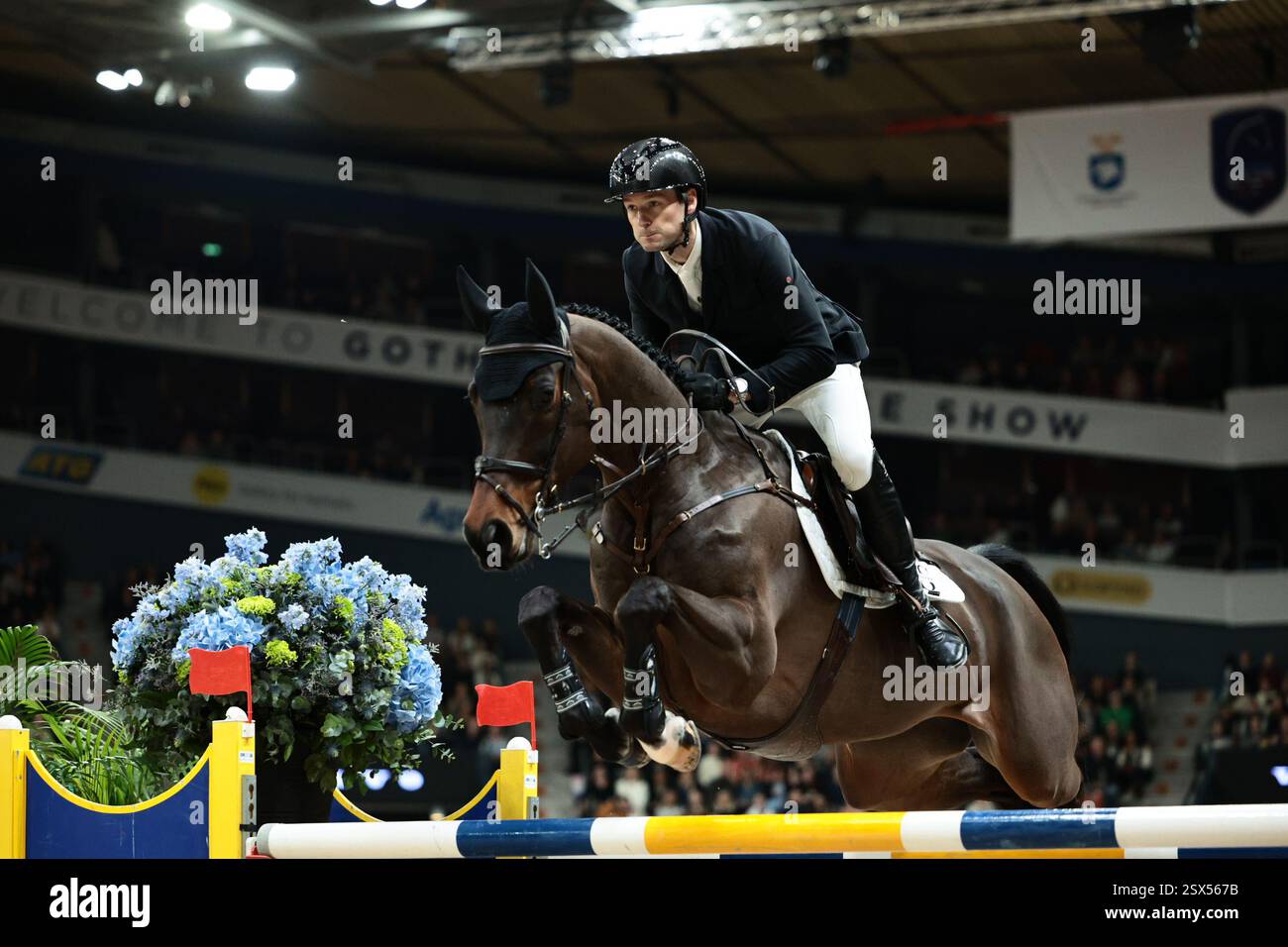 Gothenburg, Sweden. 22nd Feb 2025. Carl-Walter Fox of Sweden with Eka ...