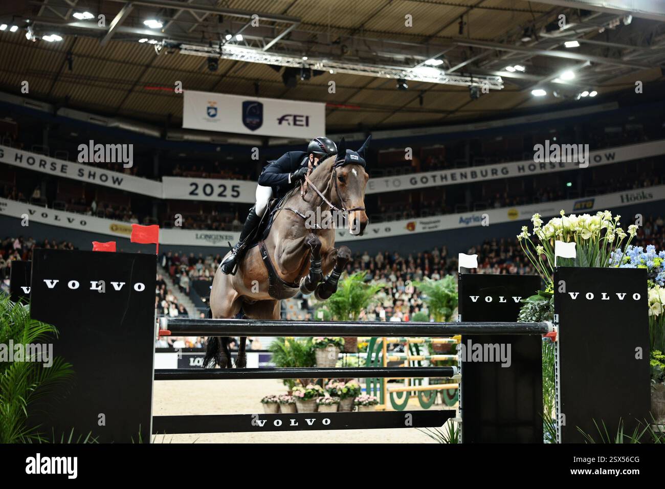 Max Kühner of Austria with Elektric Blue P during the Gothenburg Trophy ...