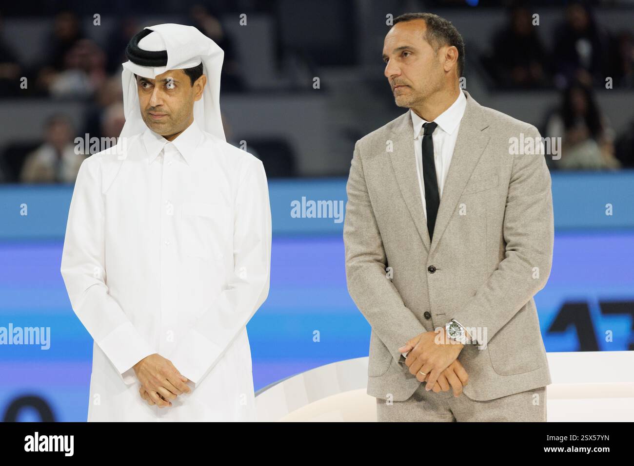 The President of the Qatar Tennis Federation Nasser al-Khelaifi and ...