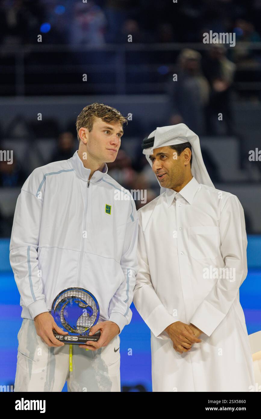 The President of the Qatar Tennis Federation Nasser al-Khelaifi and ...