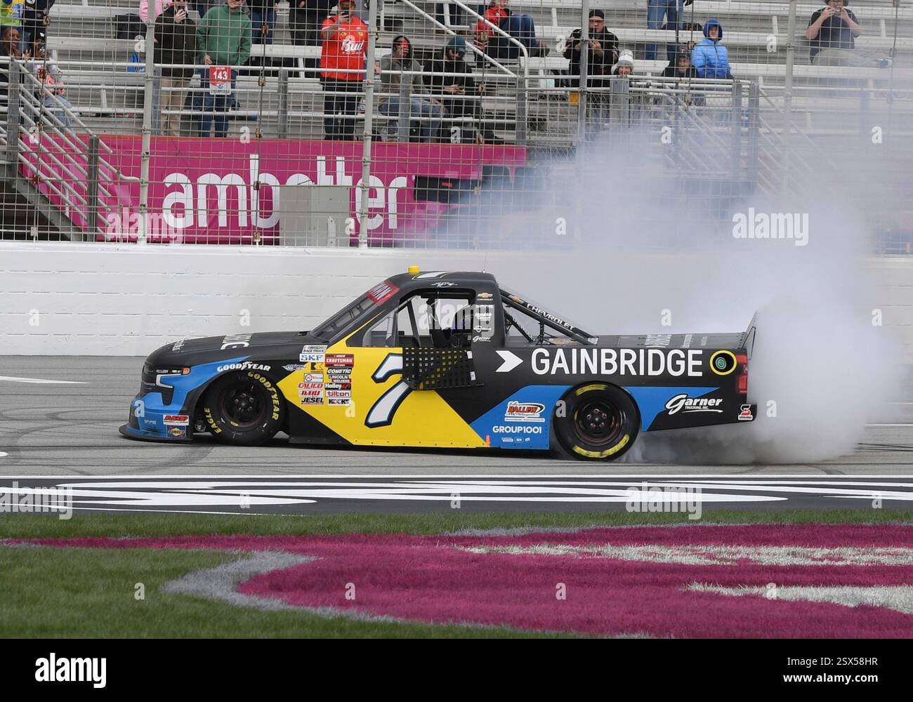 ATLANTA, GA - FEBRUARY 22: Kyle Busch (#7 Spire Motorsports Gainbridge ...