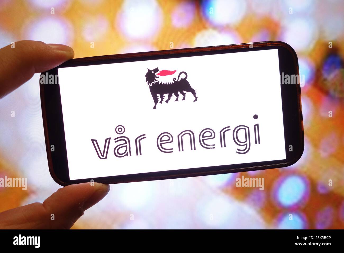 February 22, 2025, Poland: In this photo illustration, the Var Energi ...