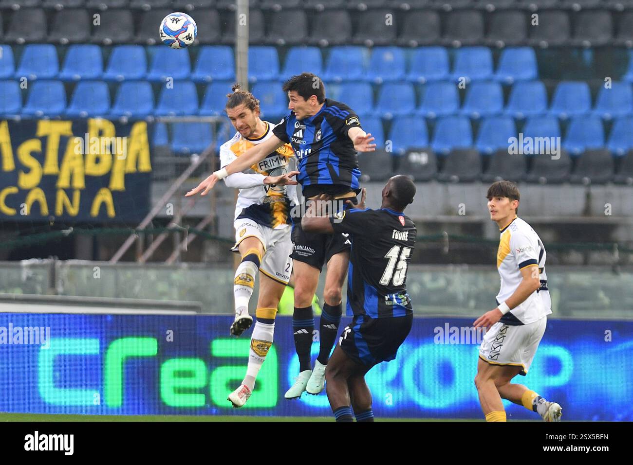 Pisa, Italy. 22nd Feb, 2025. Head tackle by Danilo Quaranta (Juve ...