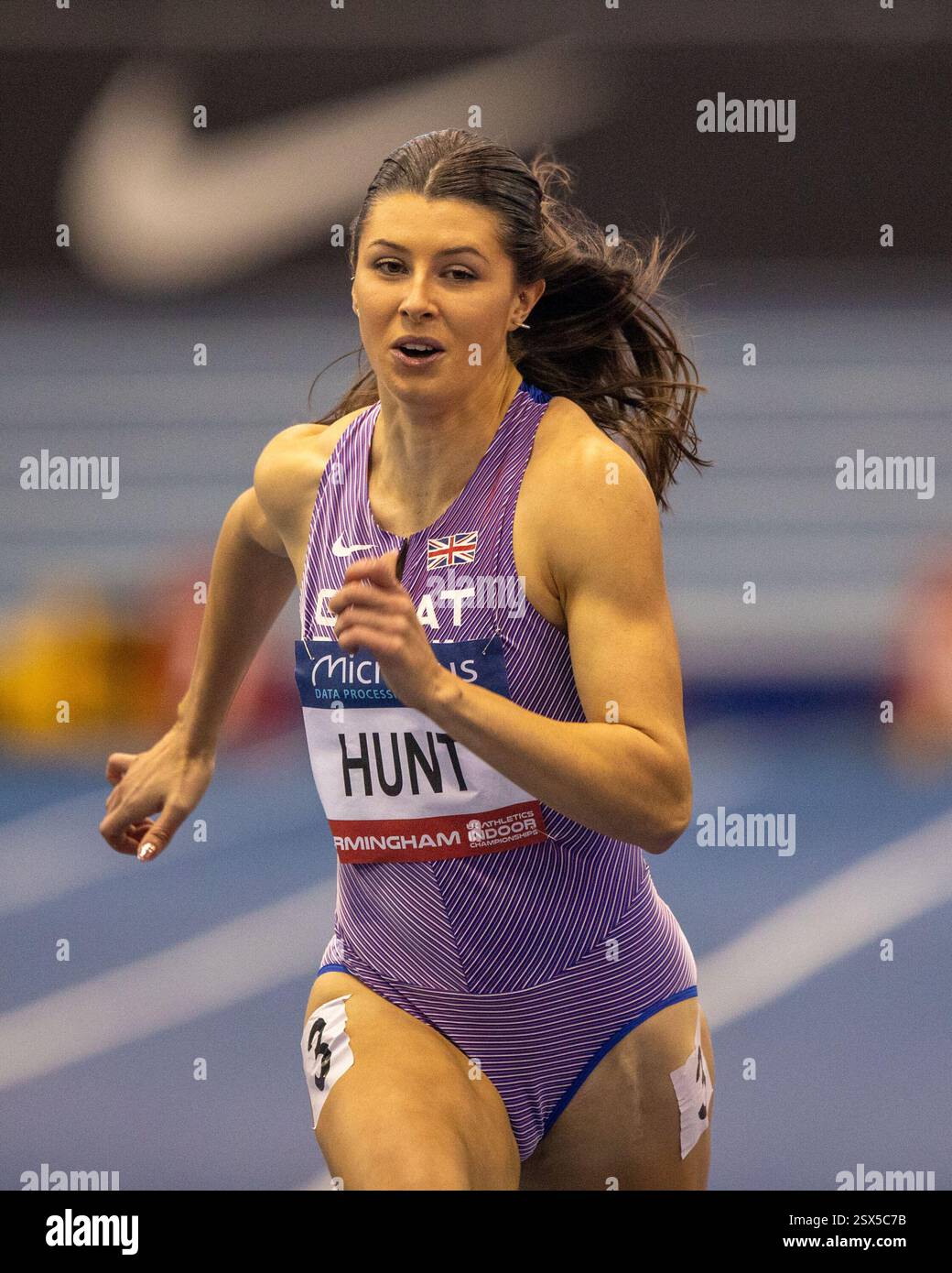 Utilita Arena, Birmingham, UK. 22nd Feb, 2025. Amy Hunt in action in ...