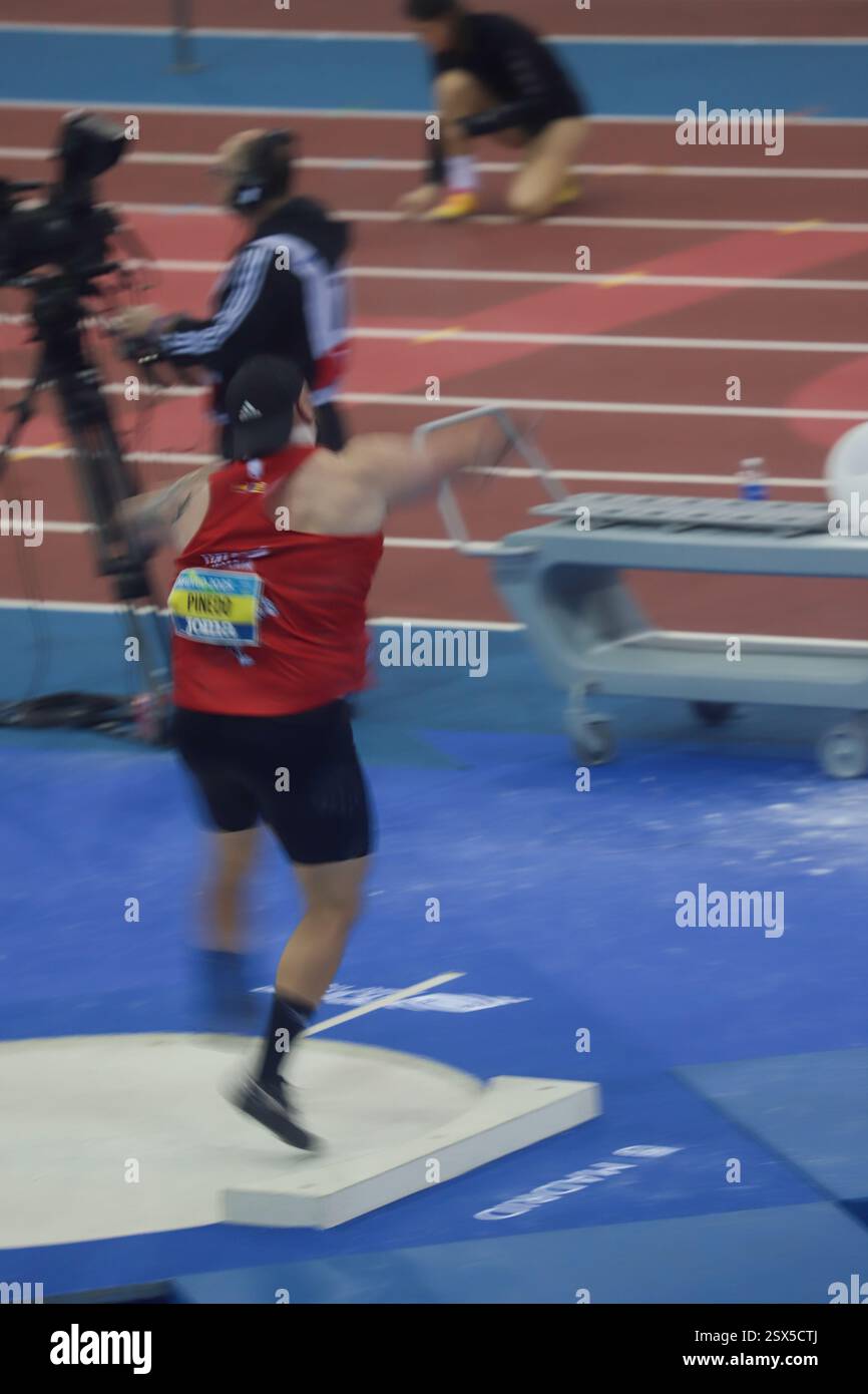 Madrid, Spain, 22nd February, 2025: The athlete, José Ángel Pinedo (CA ...