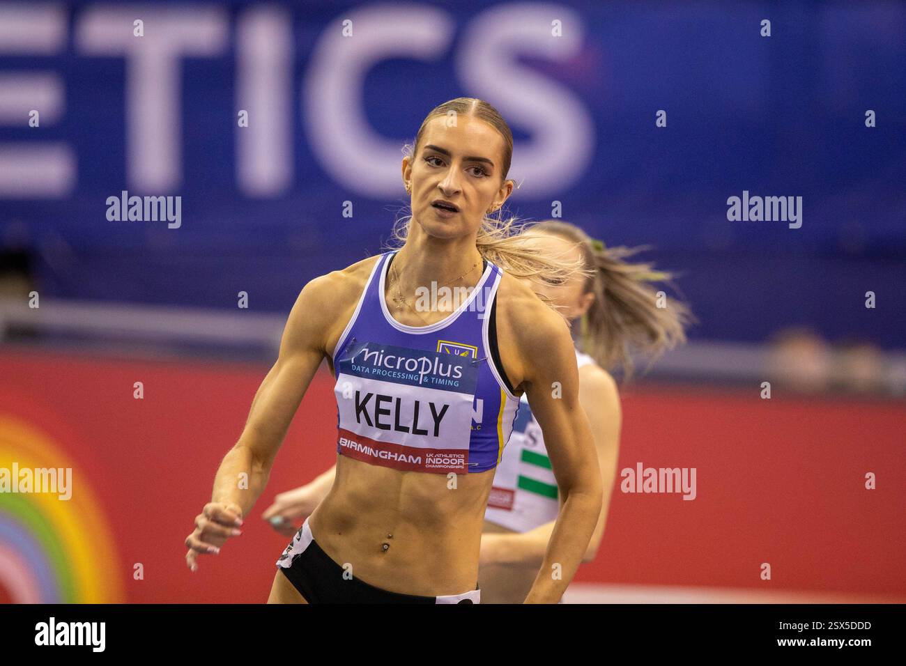Utilita Arena, Birmingham, UK. 22nd Feb, 2025. Hannah Kelly leads the ...