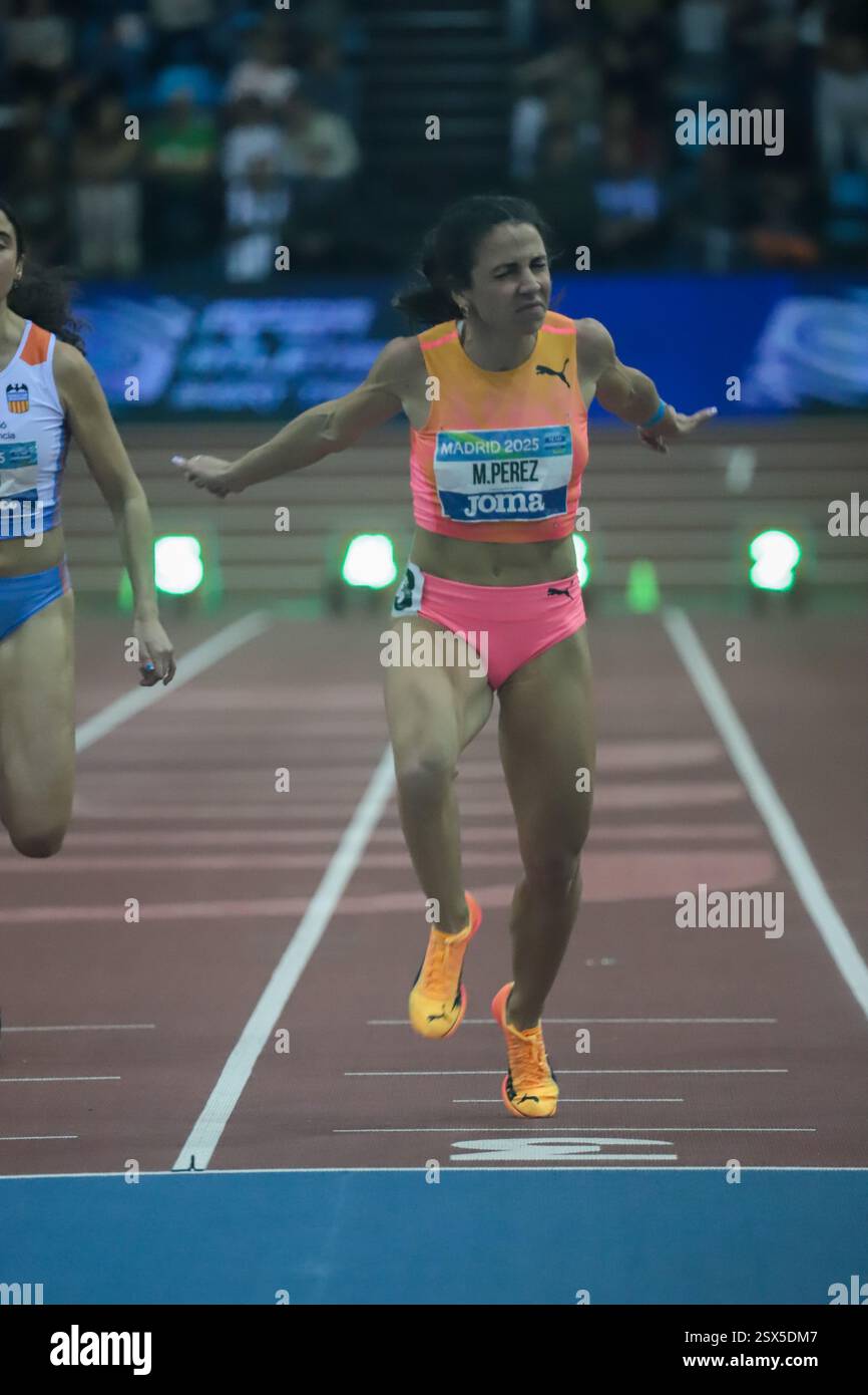 Madrid, Spain, 22nd February, 2025: The athlete, María Isabel Pérez ...