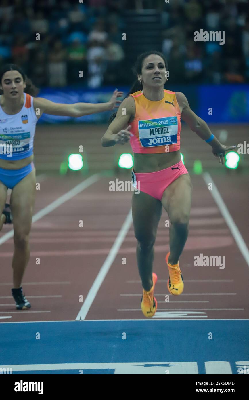 Madrid, Spain, 22nd February, 2025: The athlete, María Isabel Pérez ...
