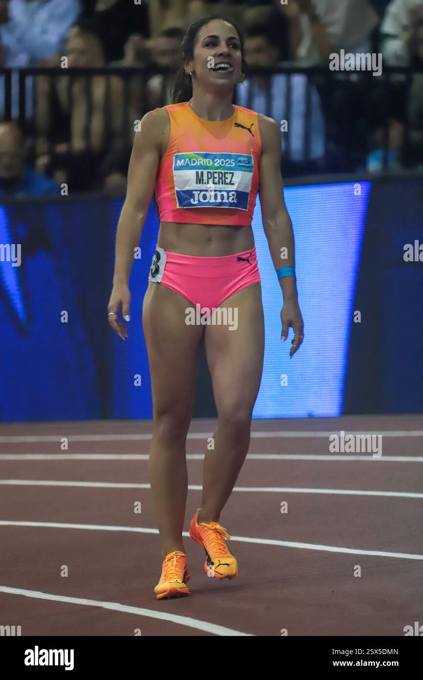 Madrid, Spain, 22nd February, 2025: Athlete, María Isabel Pérez ...