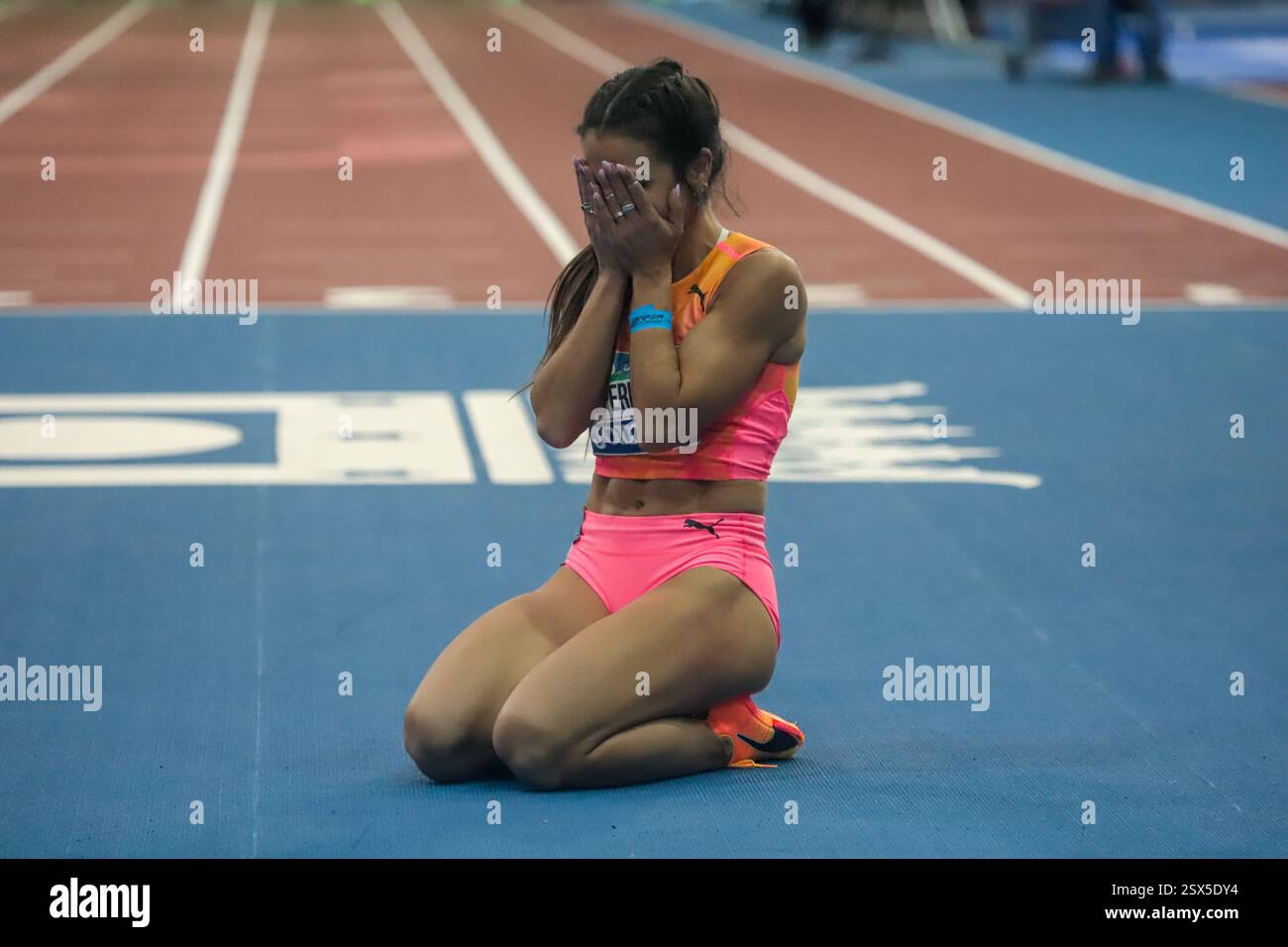 Madrid, Spain, 22nd February, 2025: The athlete, María Isabel Pérez ...