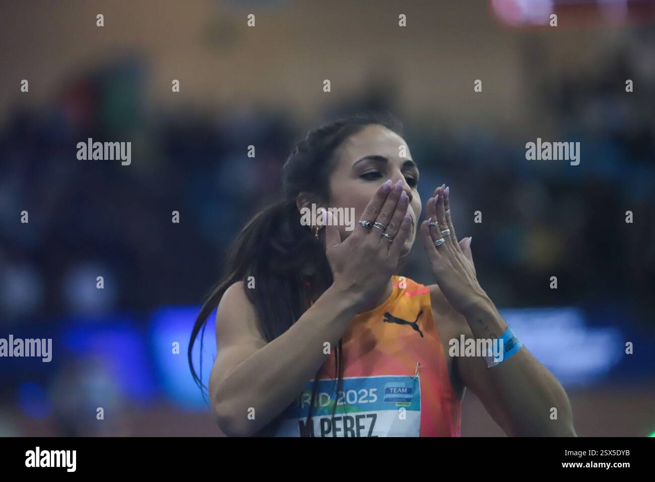 Madrid, Spain, 22nd February, 2025: Athlete, María Isabel Pérez ...