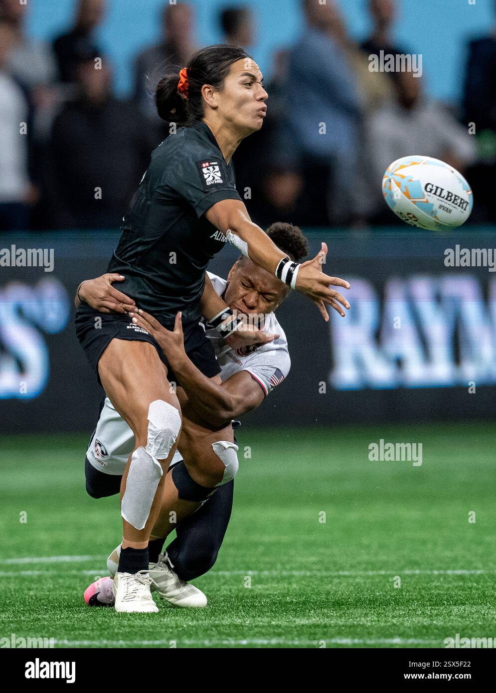 Vancouver, Canada. 22nd Feb, 2025. United States' Ariana Ramsey, back ...