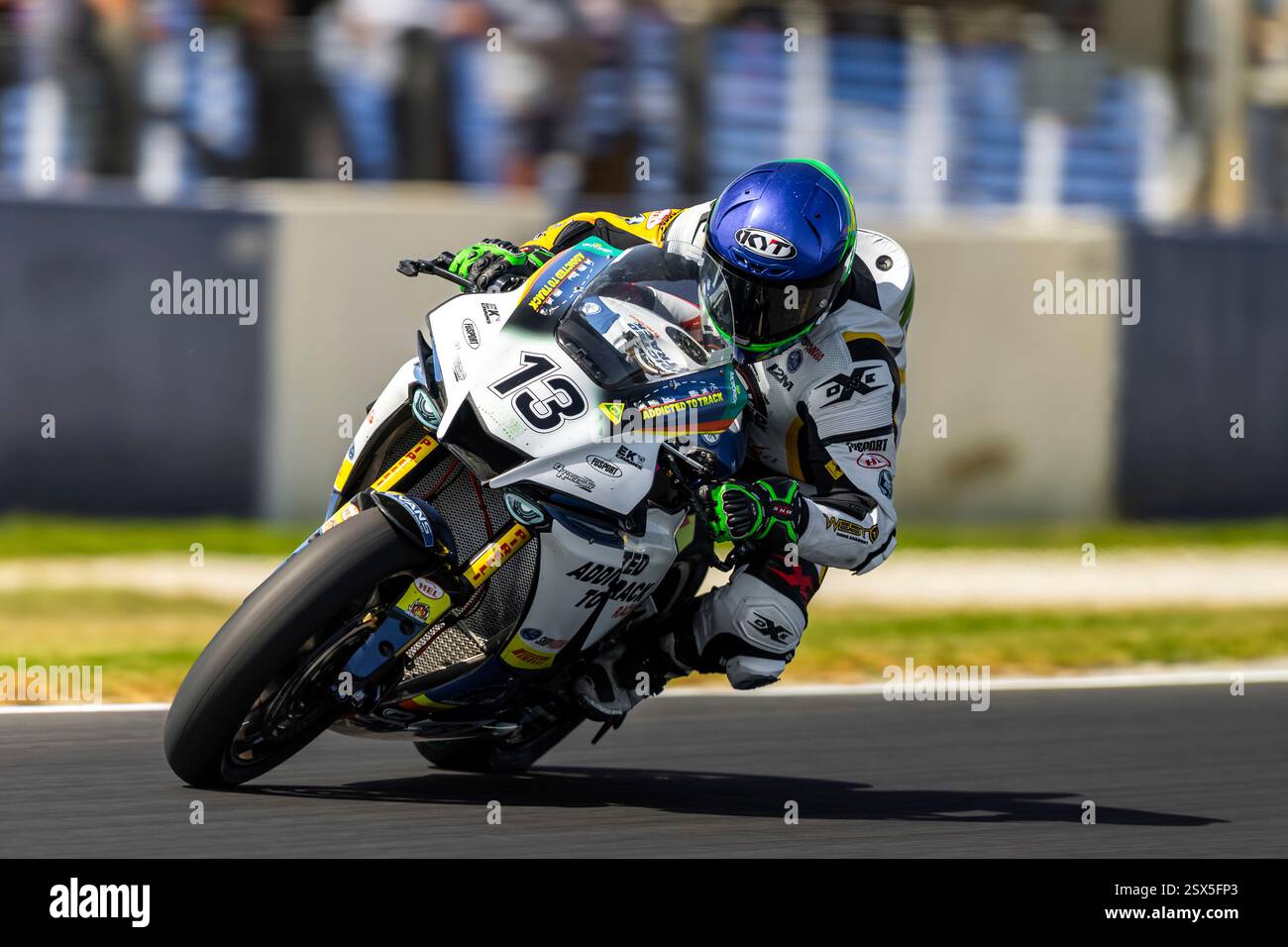 PHILLIP ISLAND, AUSTRALIA - FEBRUARY 22: Anthony West (QLD) riding ...