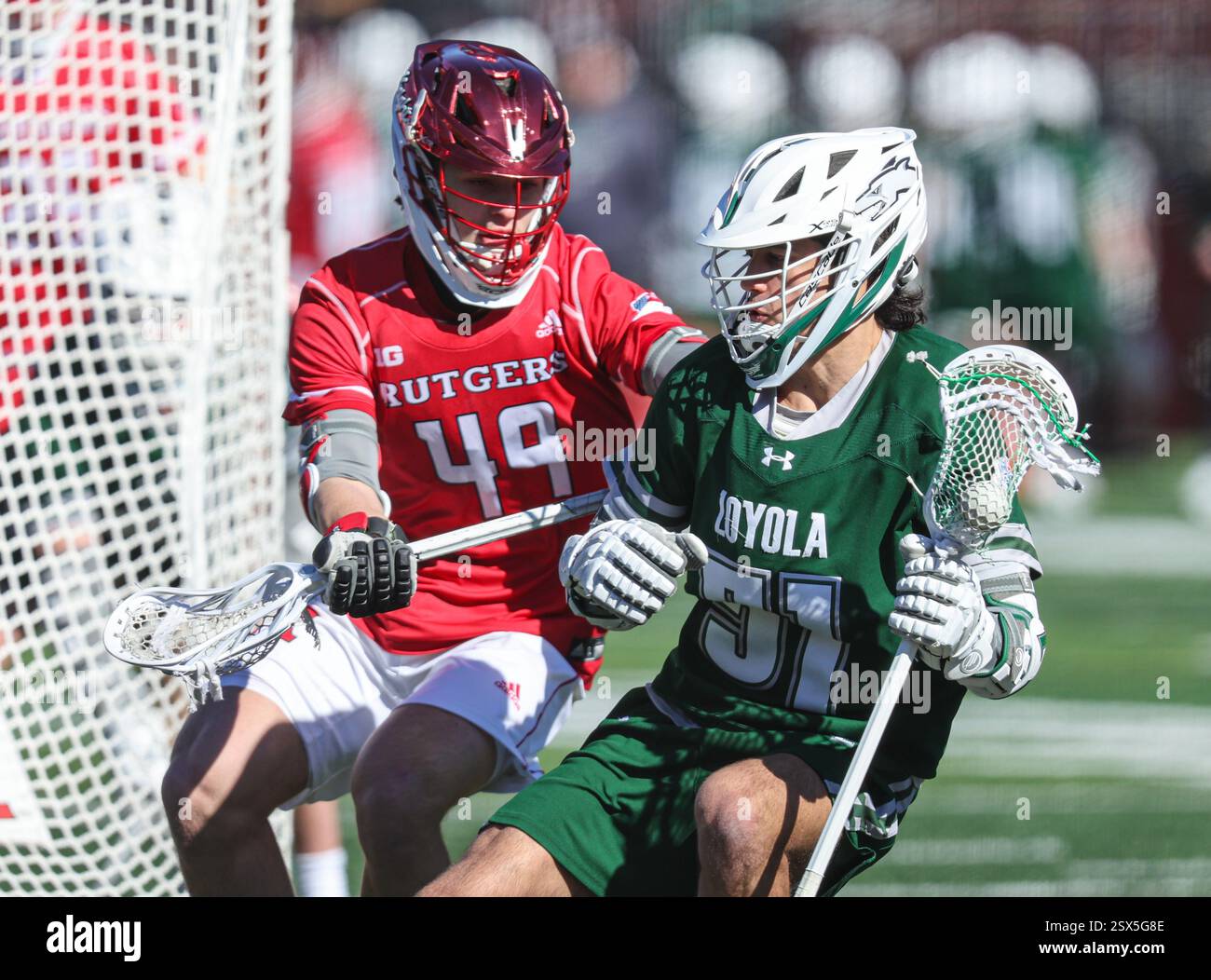 Piscataway, NJ, USA. 22nd Feb, 2025. Rutgers defender Charles Eischens ...