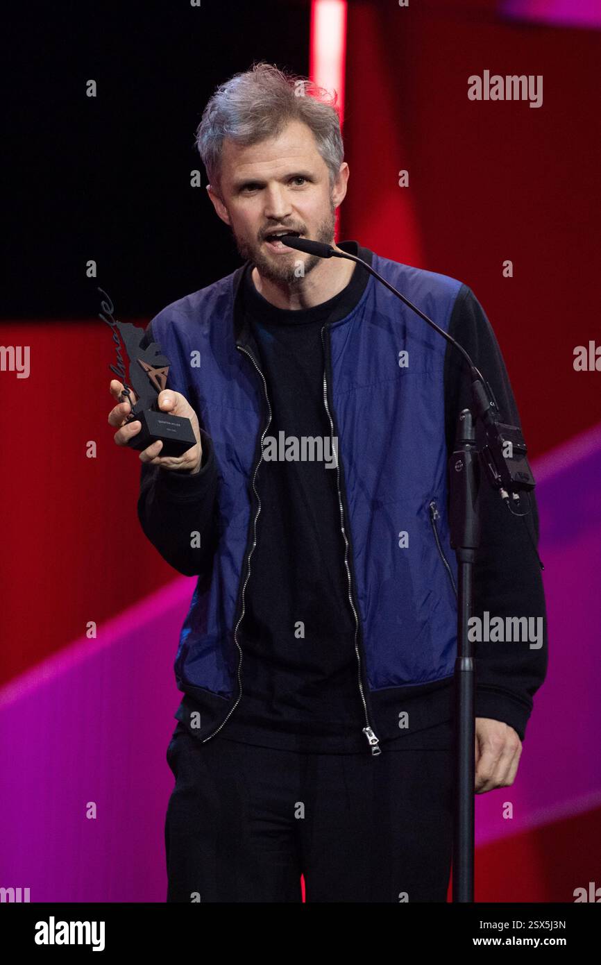 Quenton Miller accepts the Berlinale Shorts CUPRA Filmmaker Award for ...