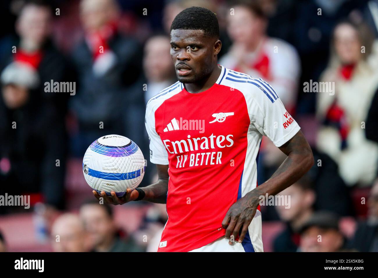 Thomas of Arsenal in action during the Premier League match Arsenal vs ...