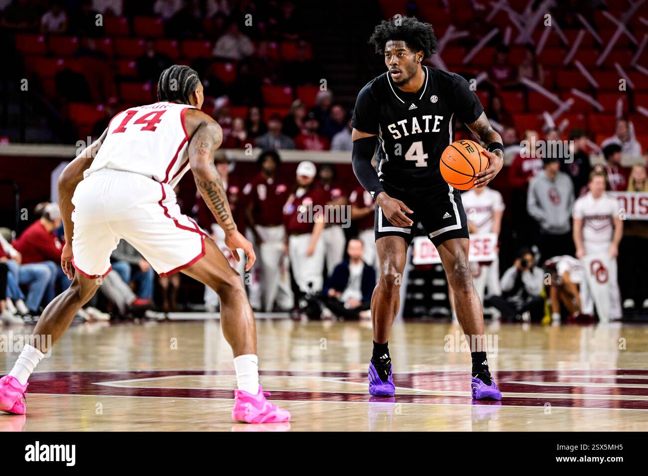Mississippi State forward Cameron Matthews (4) drives against Oklahoma ...