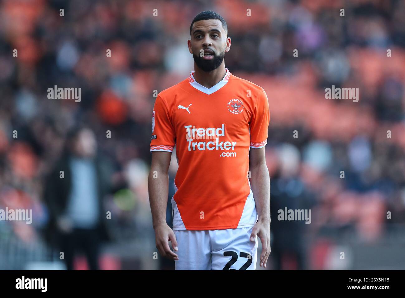 CJ Hamilton of Blackpool during the Sky Bet League 1 match Blackpool vs ...
