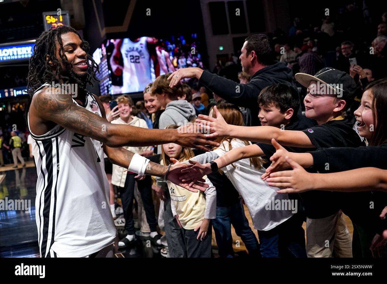 Nashville, Tennessee, USA. 22nd Feb, 2025. Vanderbilt guard Jason ...