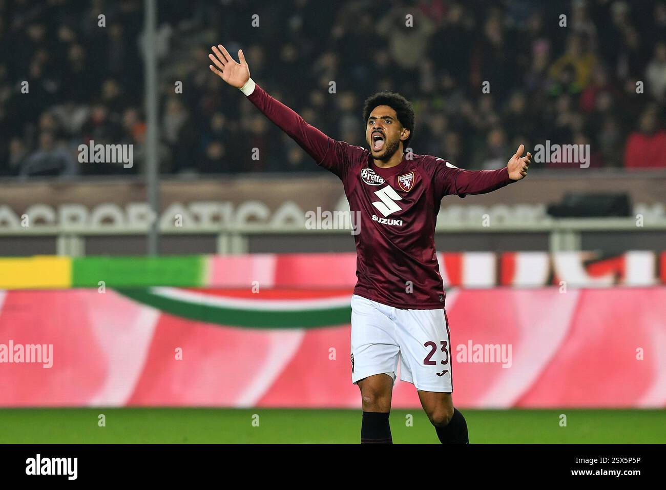 Turin, Italy. 22nd Feb, 2025. Saul Coco of Torino FC during Serie A ...