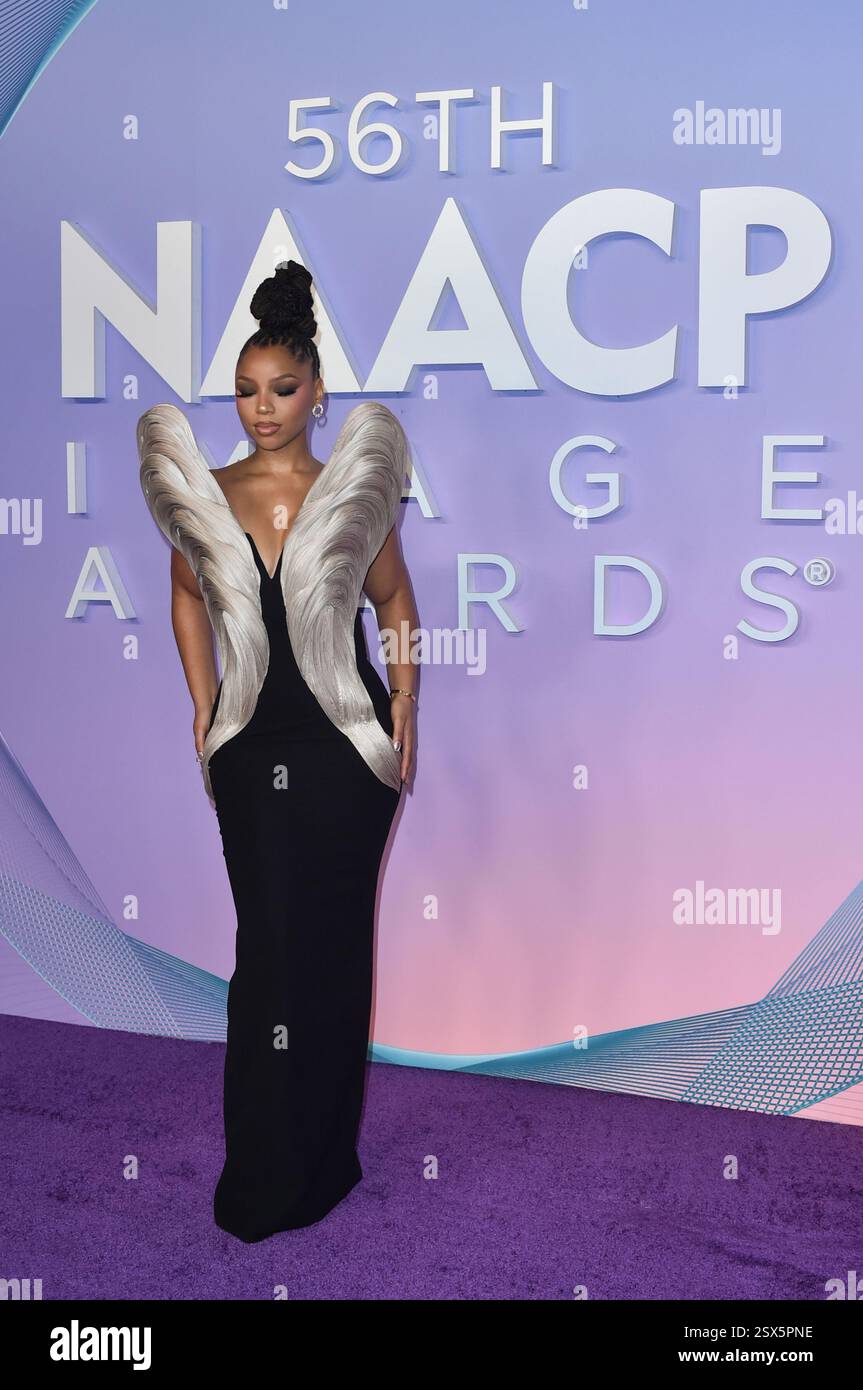 Chloe arrives at the 56th NAACP Image Awards on Saturday, Feb. 22, 2025 ...