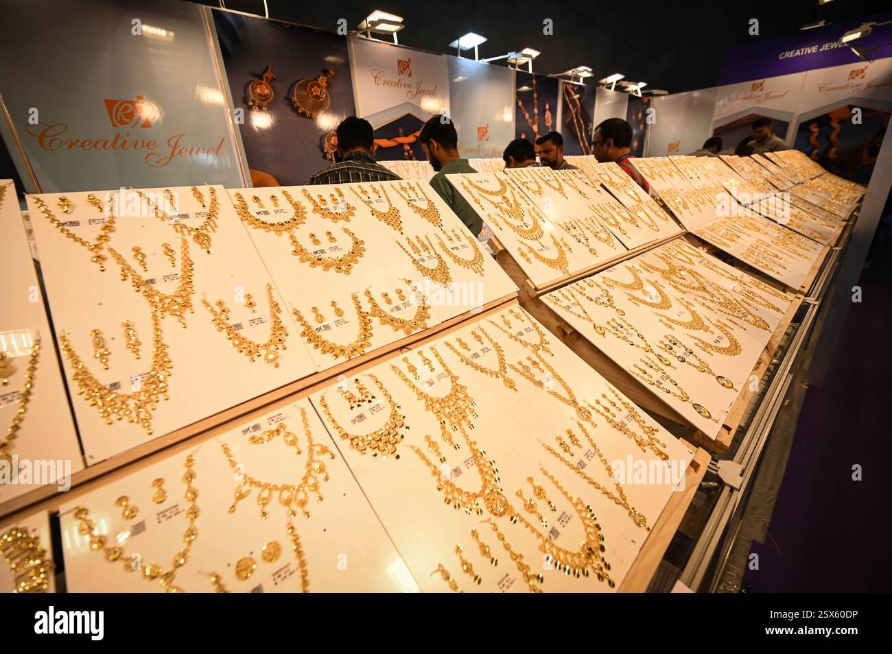 New Delhi, India. 22nd Feb, 2025. NEW DELHI, INDIA - FEBRUARY 22: Luxury Jewelry seen on display ...
