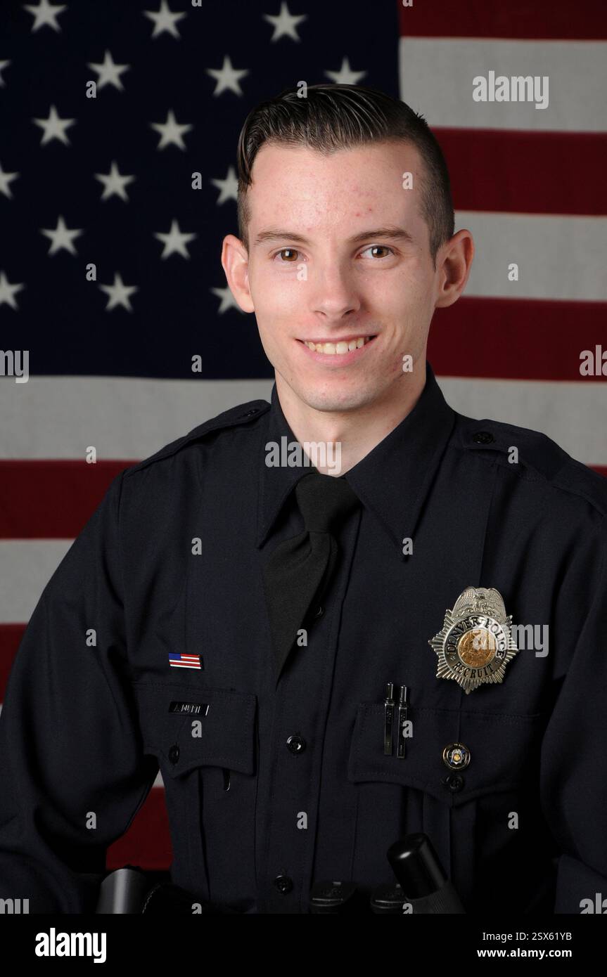 This undated photo provided by the Denver Police Department shows ...