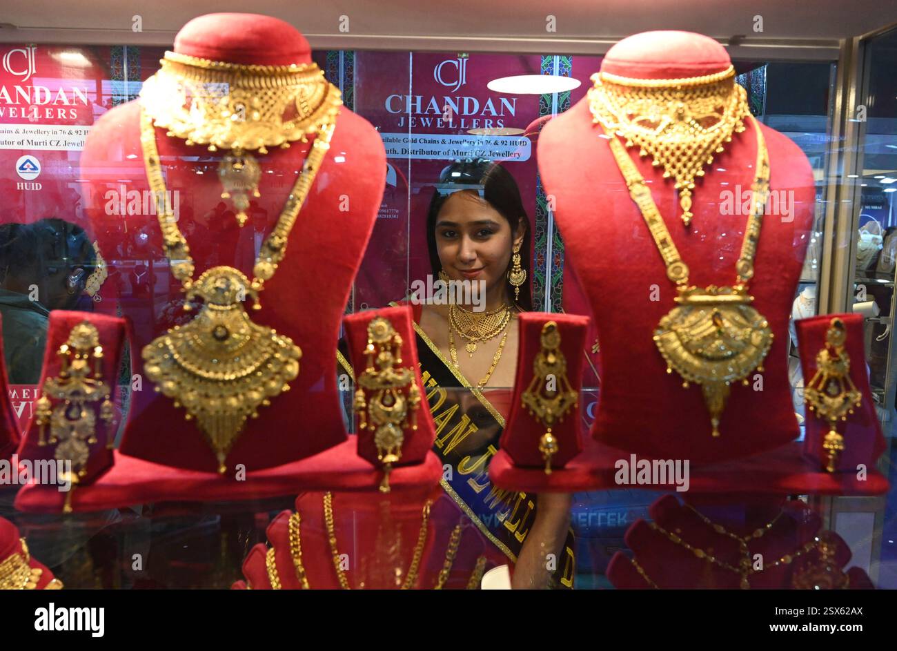 New Delhi, India. 22nd Feb, 2025. NEW DELHI, INDIA - FEBRUARY 22: Models seen posing for a ...