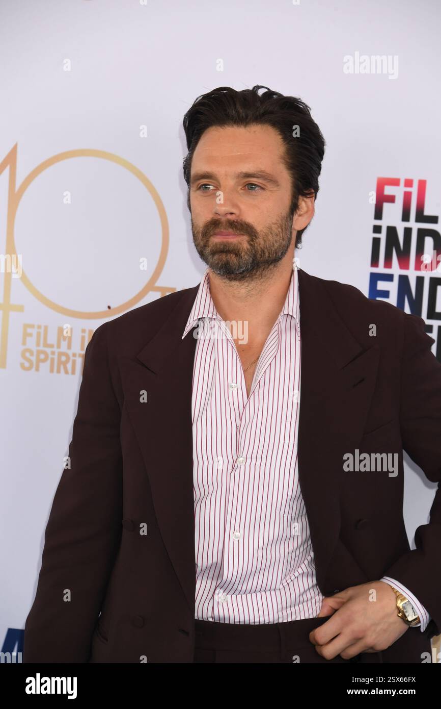 SANTA MONICA, CALIFORNIA - FEBRUARY 22: Sebastian Stan attends the 2025 ...