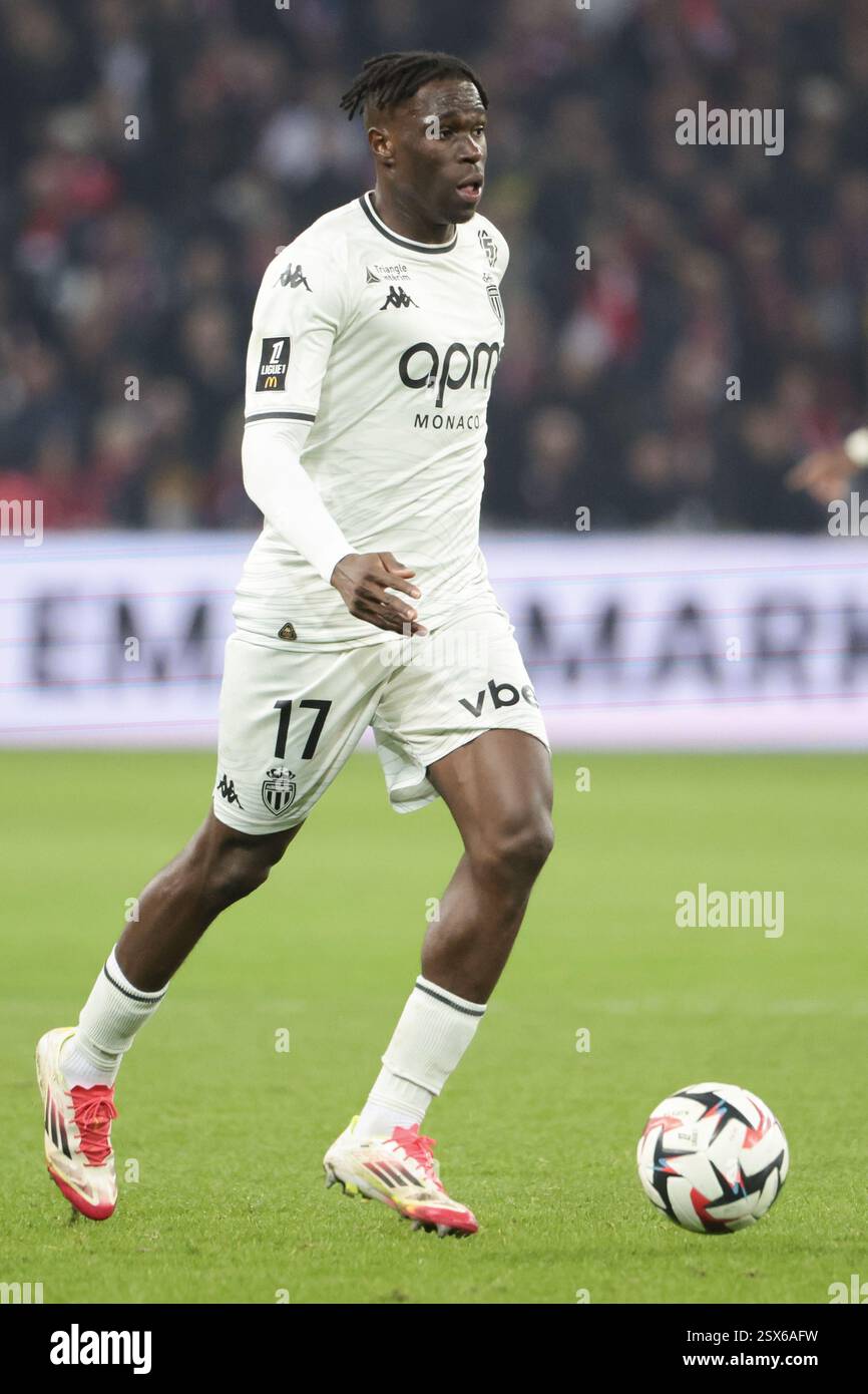 Wilfried Singo of Monaco during the French championship Ligue 1 ...