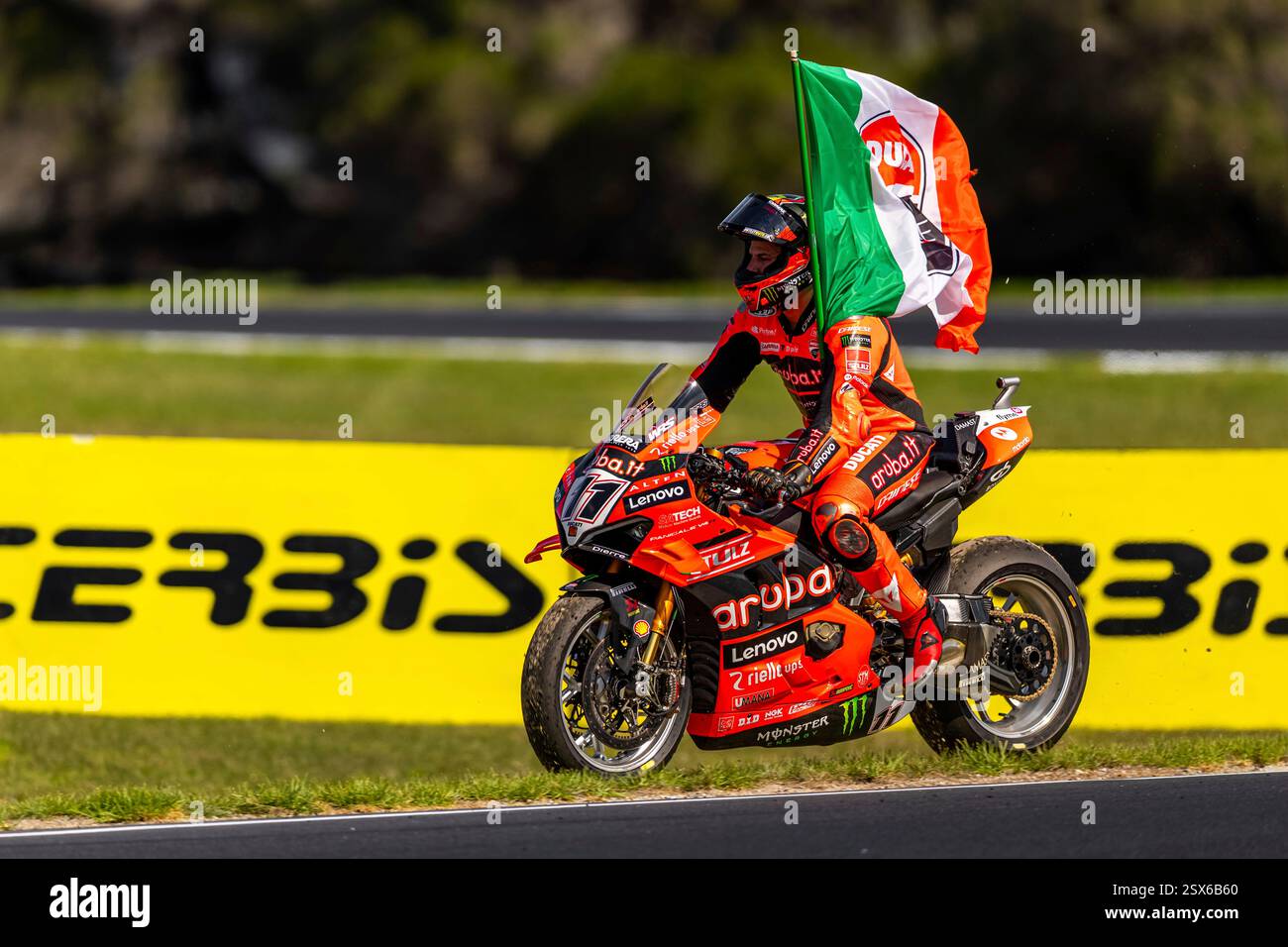 PHILLIP ISLAND, AUSTRALIA - FEBRUARY 22: Nicolo Bulega (ITA) riding for ...