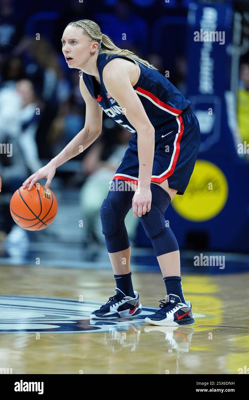 INDIANAPOLIS, IN - February 22: UCONN Huskies guard Paige Bueckers (5 ...