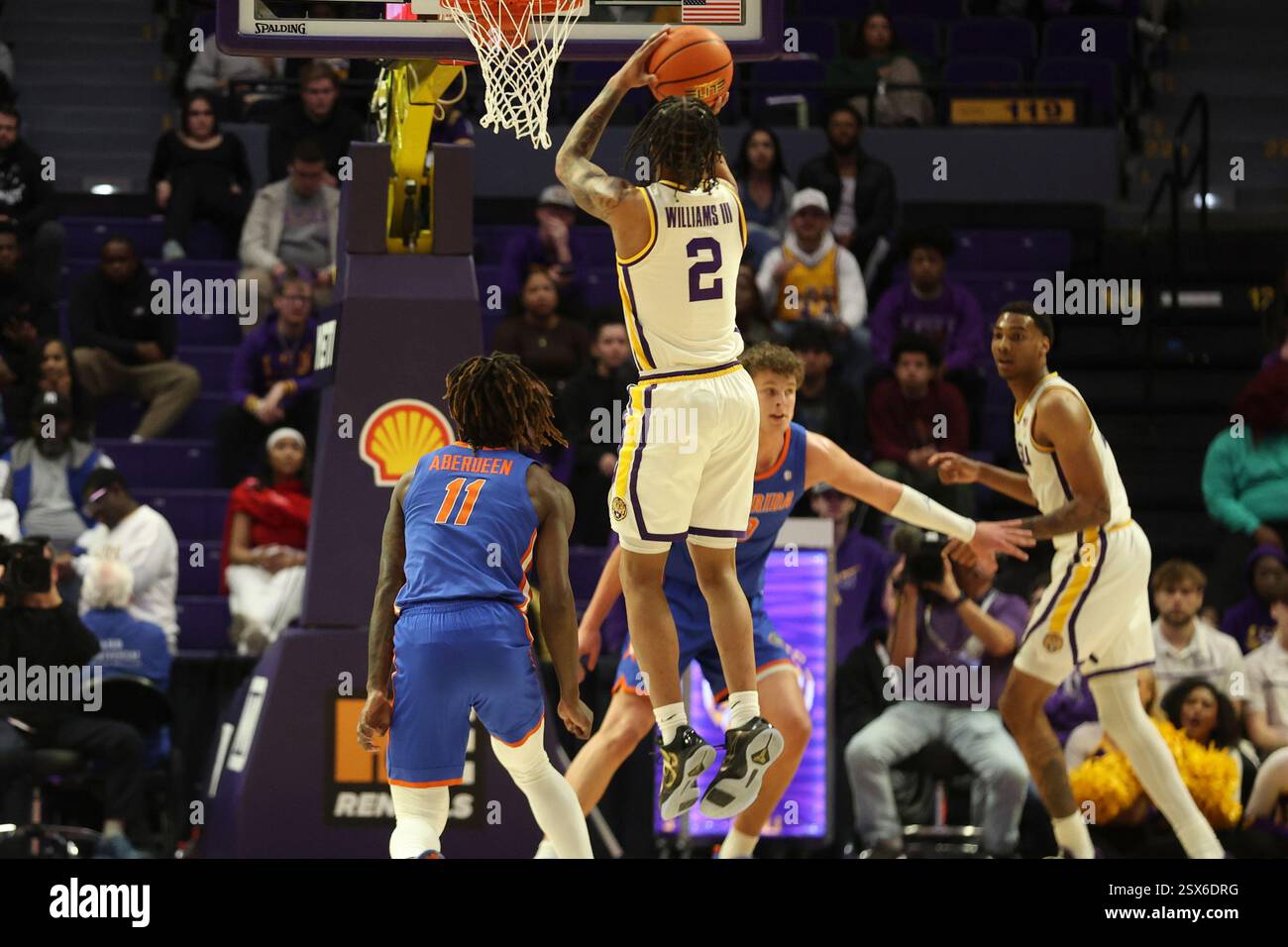 Baton Rouge, United States. 22nd Feb, 2025. LSU Tigers guard Mike ...