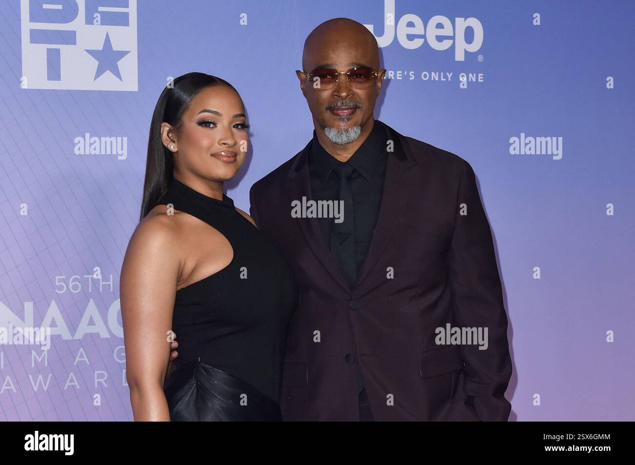 Amara Wayans, left, and Damon Wayans Sr. arrive at the 56th NAACP Image ...