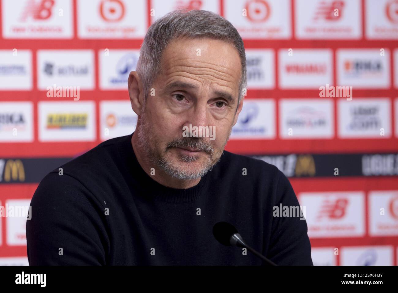 Coach of AS Monaco Adolf Adi Hutter during the post-match press ...