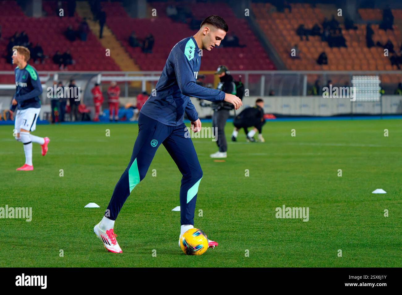 Lecce, Italy. 21st Feb, 2025. Lorenzo Lucca of Udinese Calcio during US ...