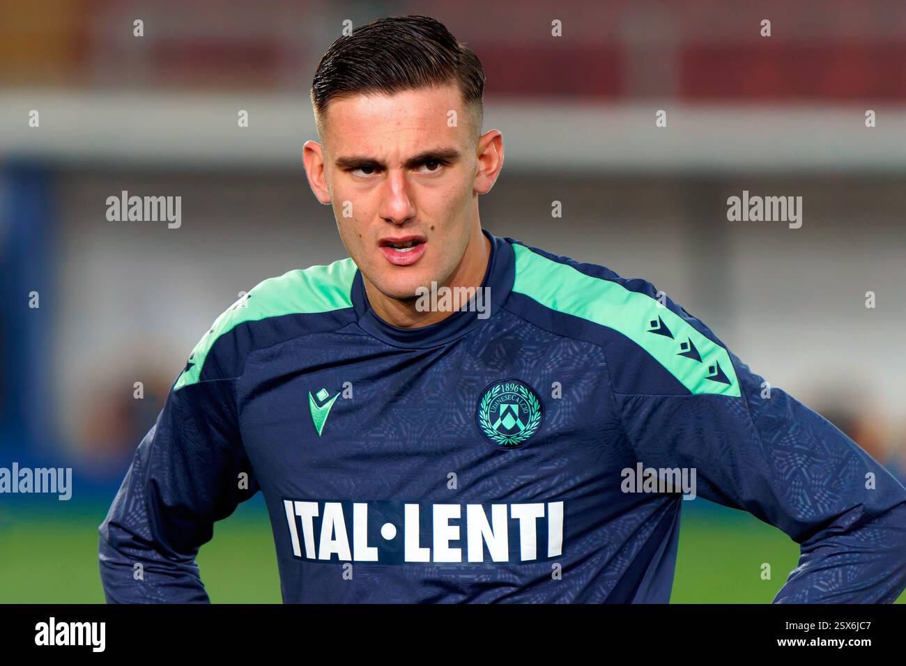 Lecce, Italy. 21st Feb, 2025. Lorenzo Lucca of Udinese Calcio during US ...