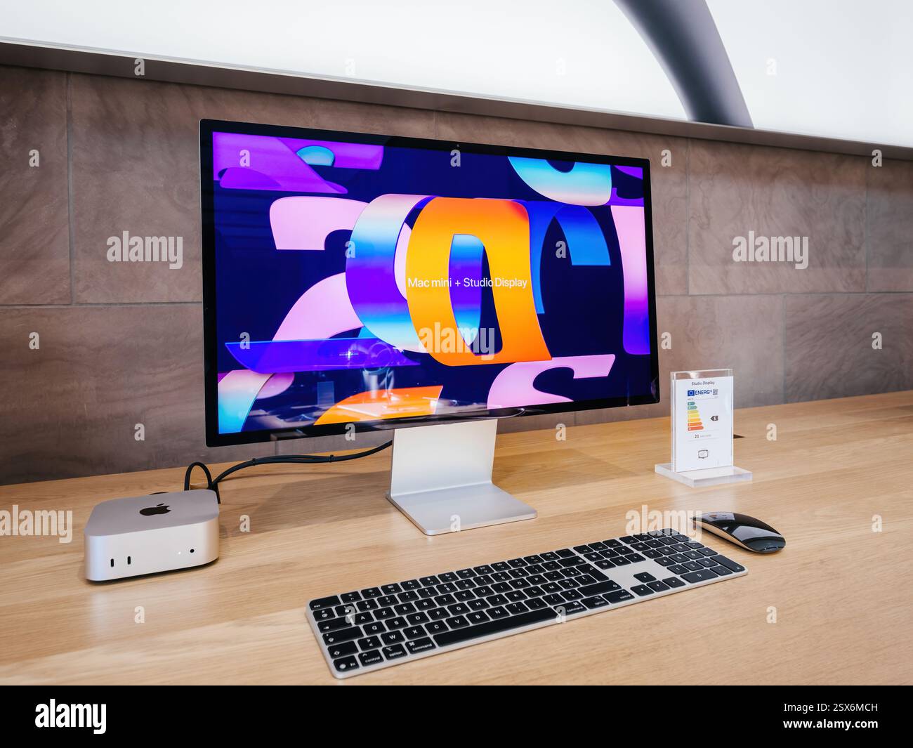 Paris, France - Feb 18, 2025: An Apple Mac Mini with an M4 chip is ...