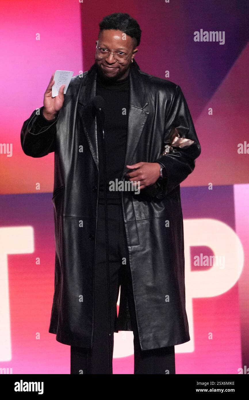 Jomo Fray accepts the award for best cinematography for "Nickel Boys" during the Film ...