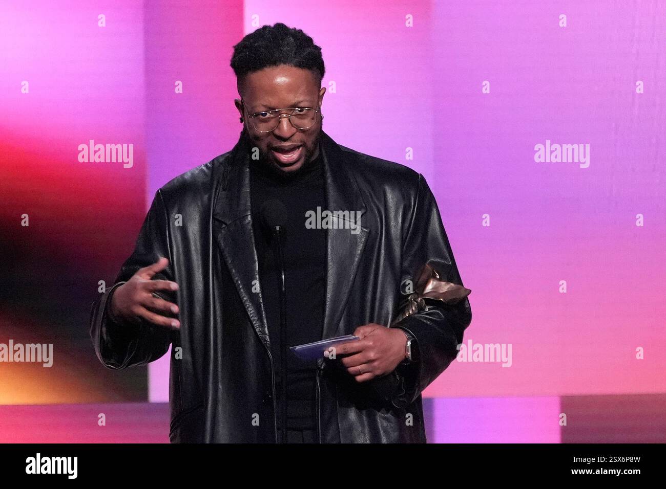 Jomo Fray accepts the award for best cinematography for "Nickel Boys" during the Film ...