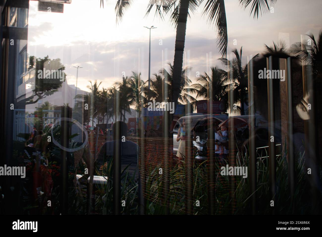 Rio De Janeiro, Brazil. 22nd Feb, 2025. A childcare worker watches the ...