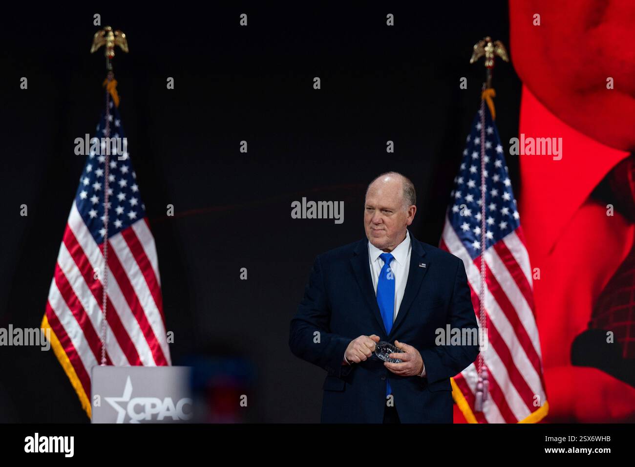 Border Czar Tom Homan speaks at the 2025 Conservative Political Action ...