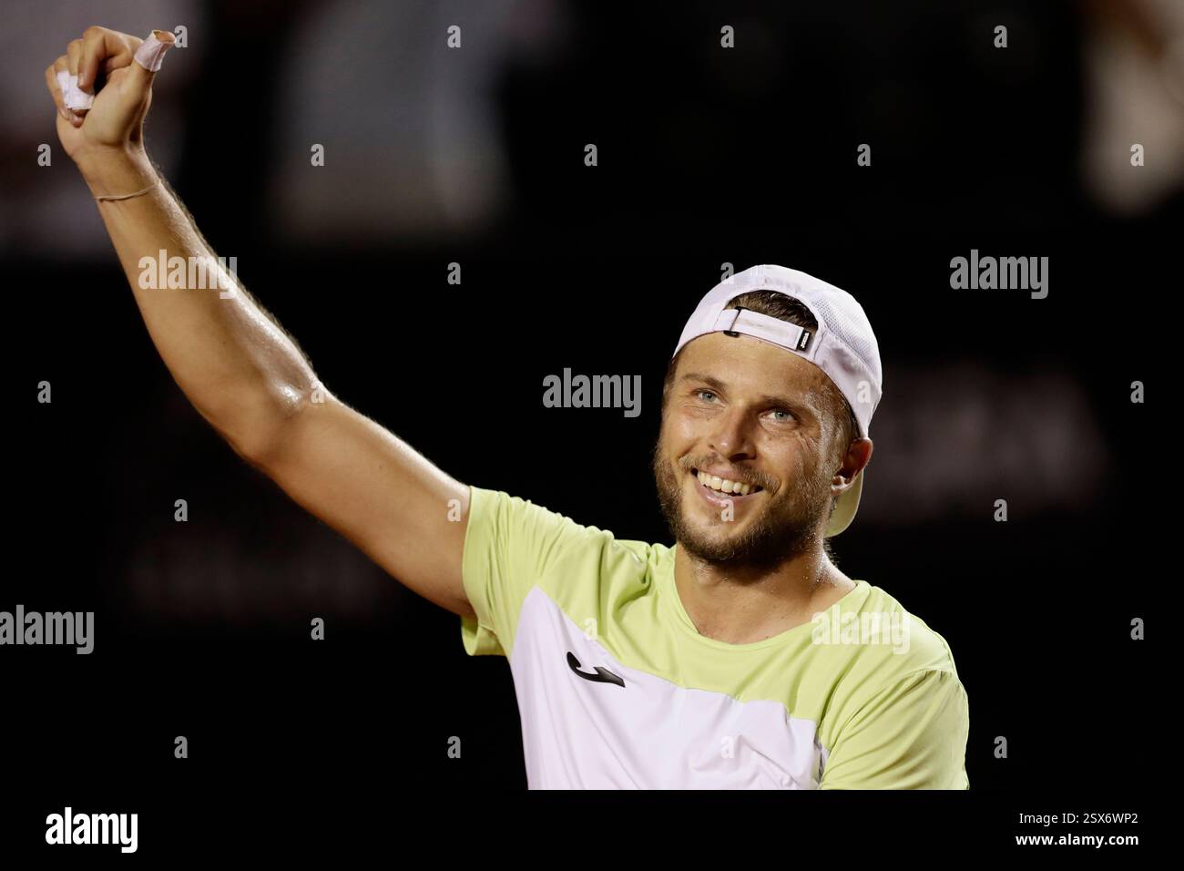 France's Alexandre Muller celebrates after his victory over Argentina's ...