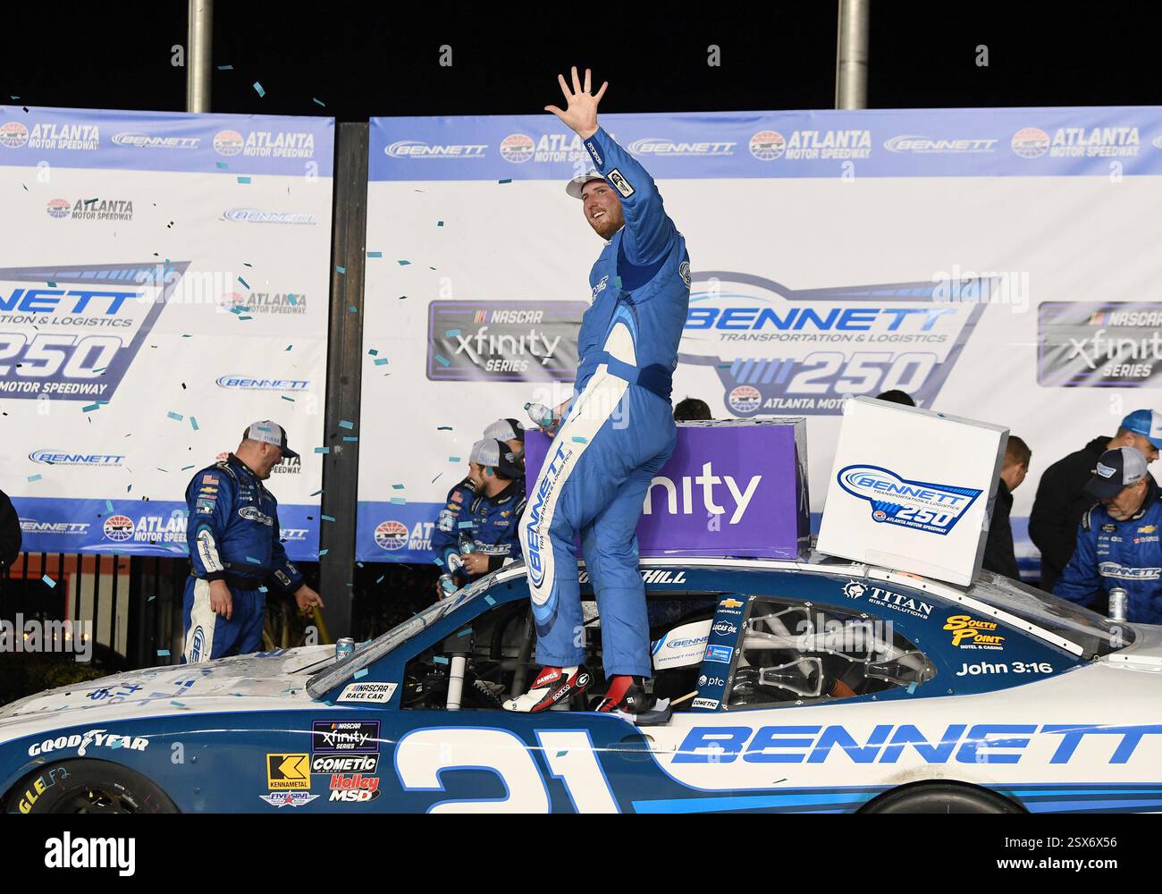 ATLANTA, GA - FEBRUARY 22: Austin Hill (#21 Richard Childress Racing ...