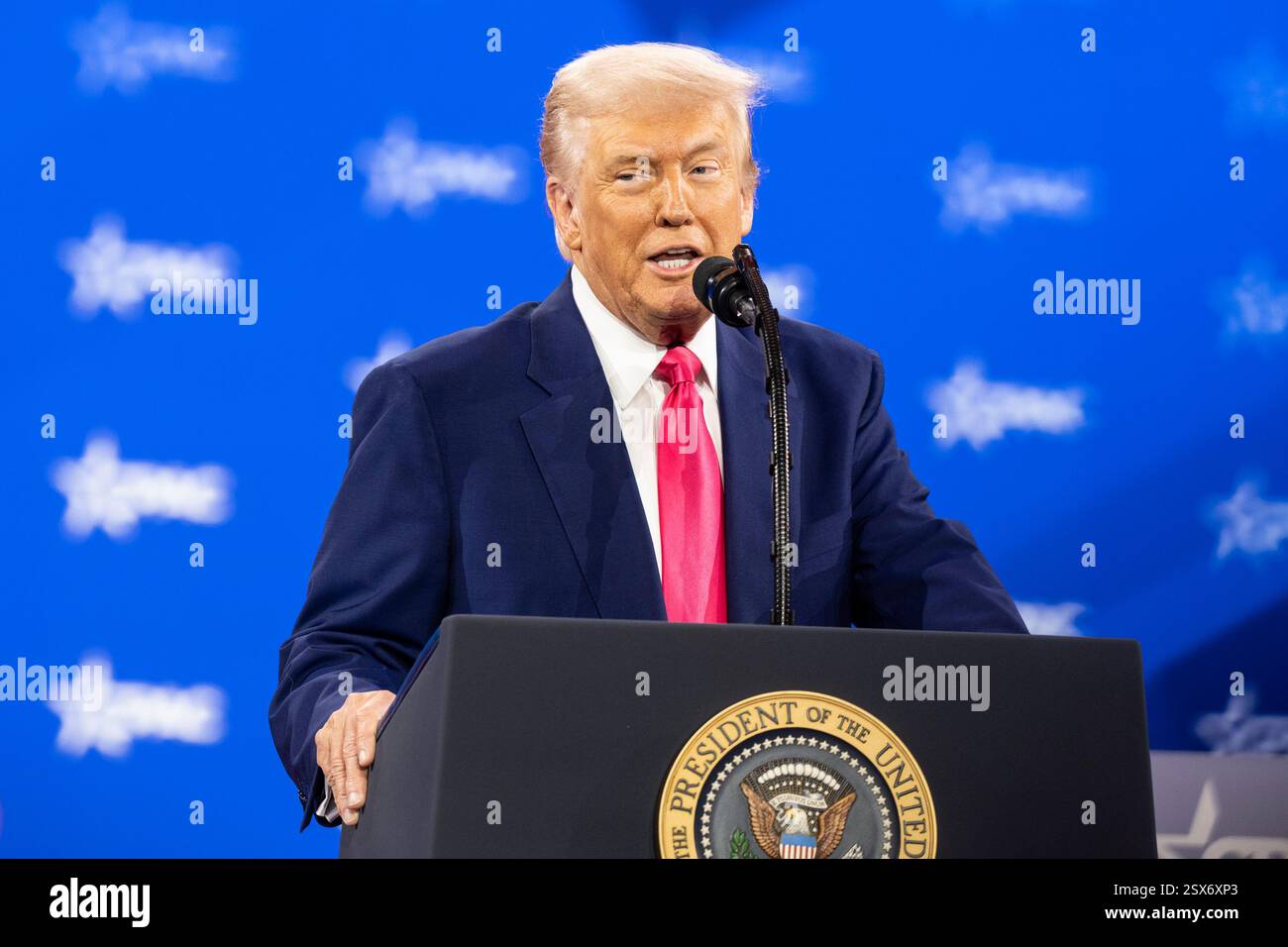 National Harbor, MD, February 22, 2025: President Donald J. Trump ...