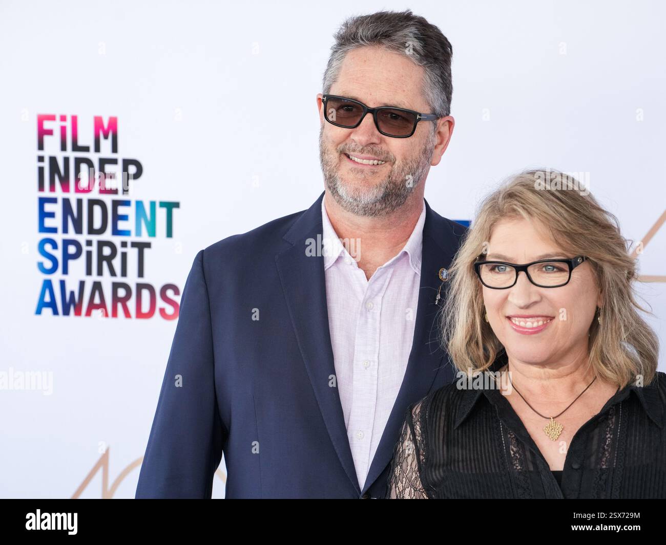 Los Angeles, USA. 22nd Feb, 2025. Frank Evers and Lauren Greenfield walking on the red carpet at ...