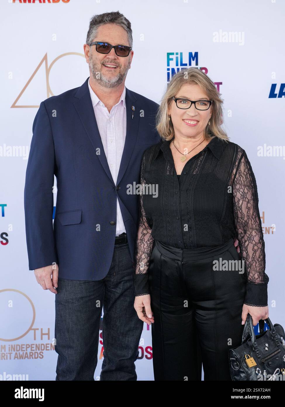 Los Angeles, USA. 22nd Feb, 2025. Frank Evers and Lauren Greenfield walking on the red carpet at ...