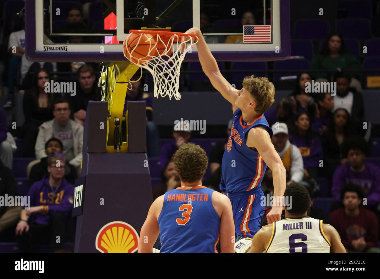 Baton Rouge, United States. 22nd Feb, 2025. Florida Gators forward ...