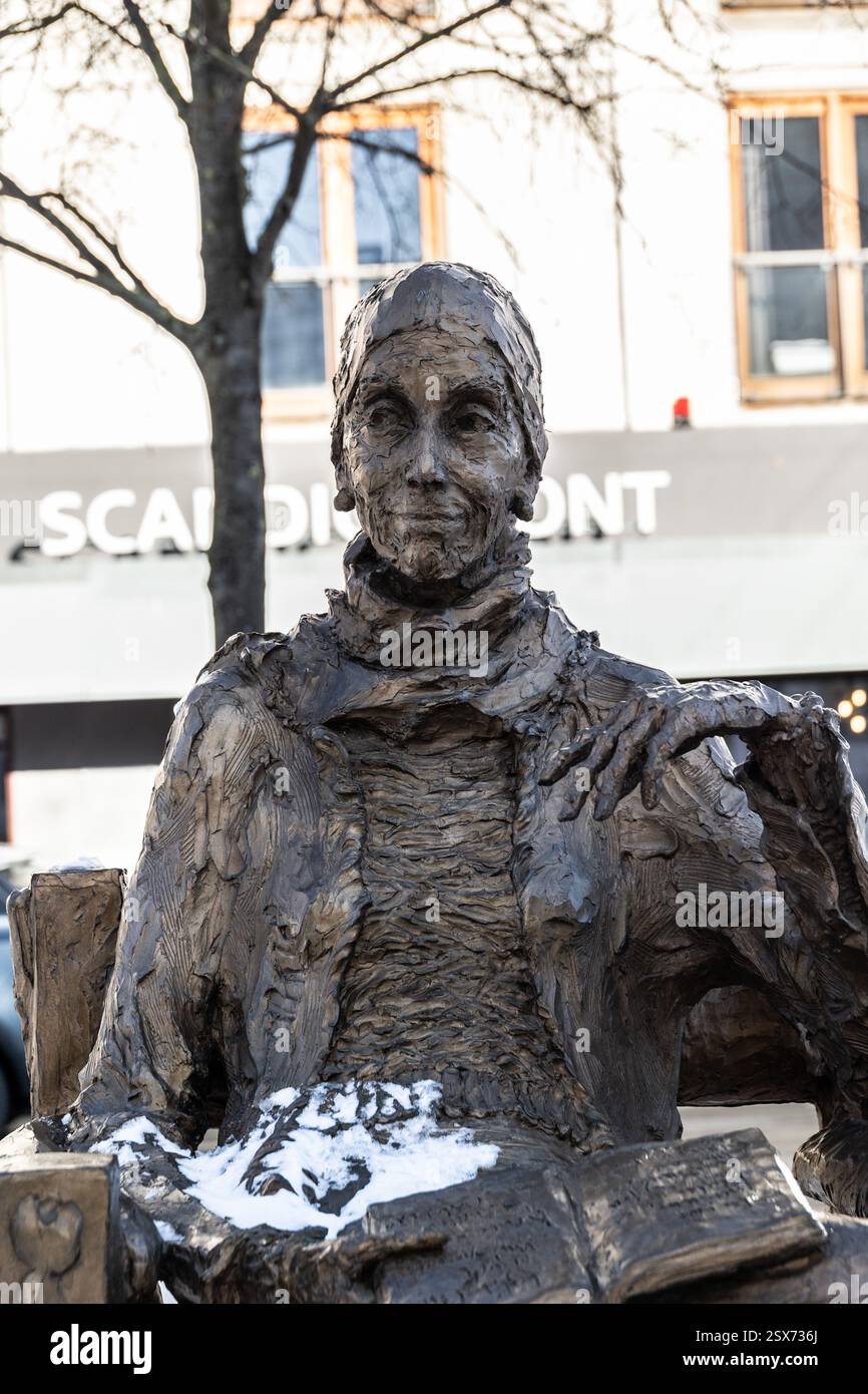 Copenhagen, Denmark. 17th Feb, 2025. A monument of Danish writer Karen ...